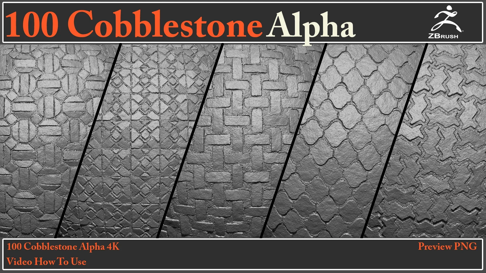 100 Cobblestone Alpha Maps + Video - FlippedNormals