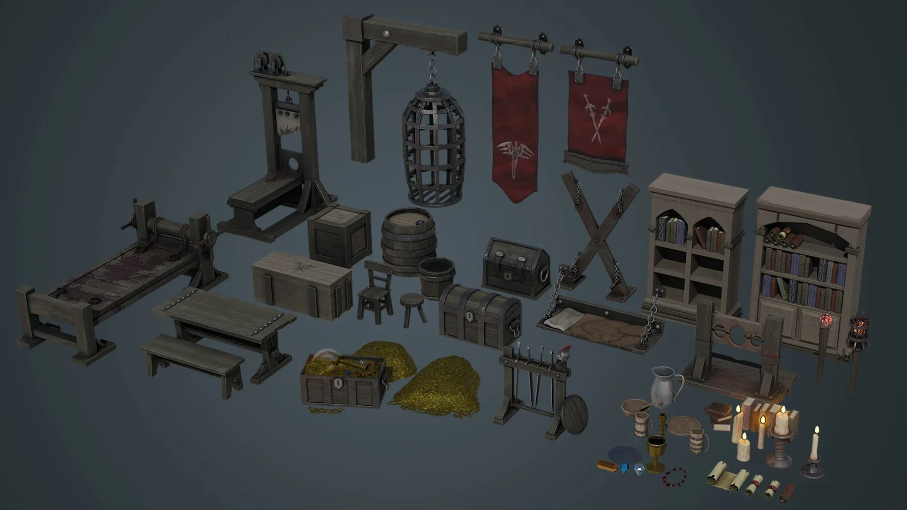 Dungeon Pack & Dungeon Prop Pack - FlippedNormals