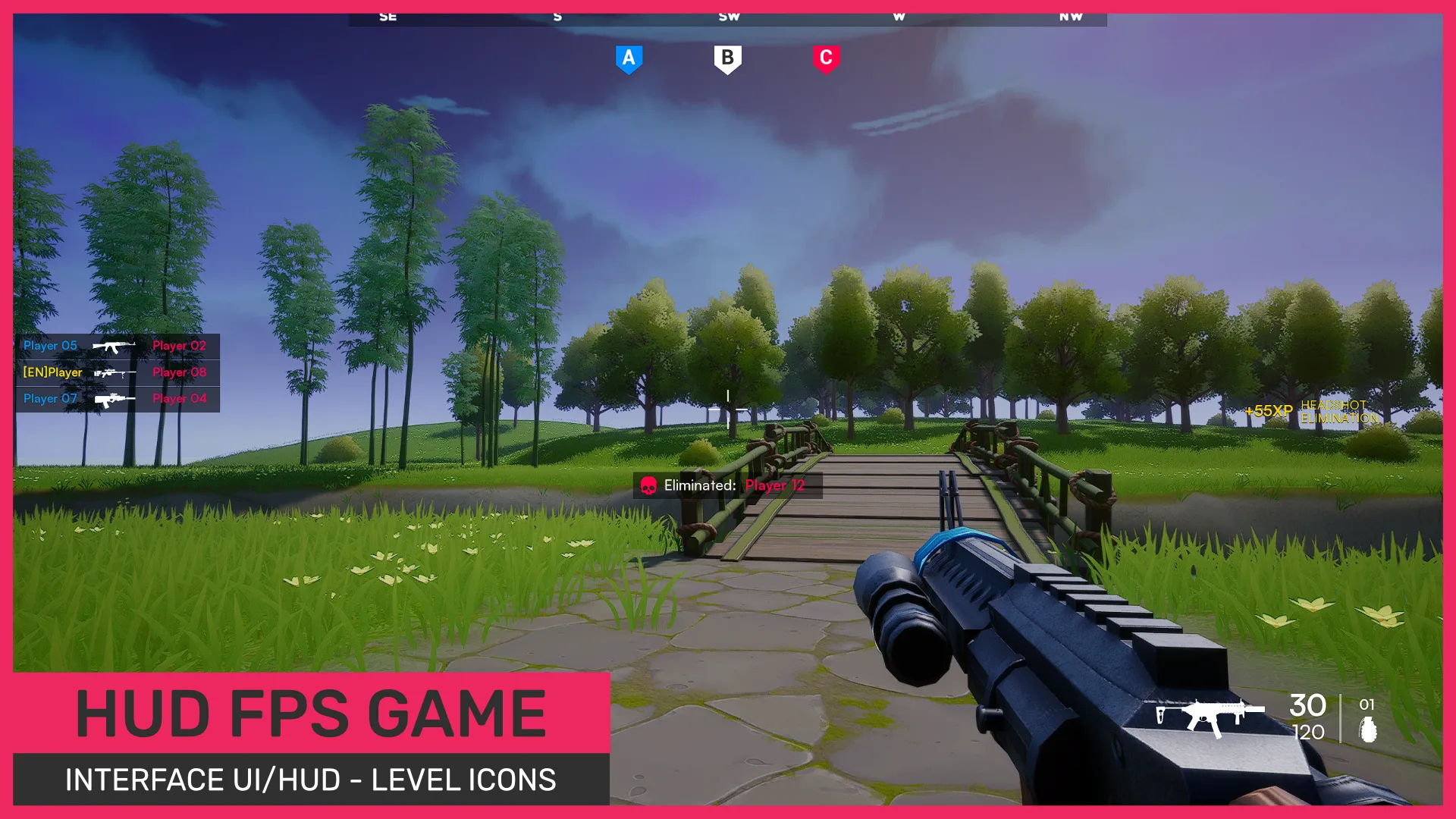 FPS interface UI/HUD - Pack Kit - FlippedNormals