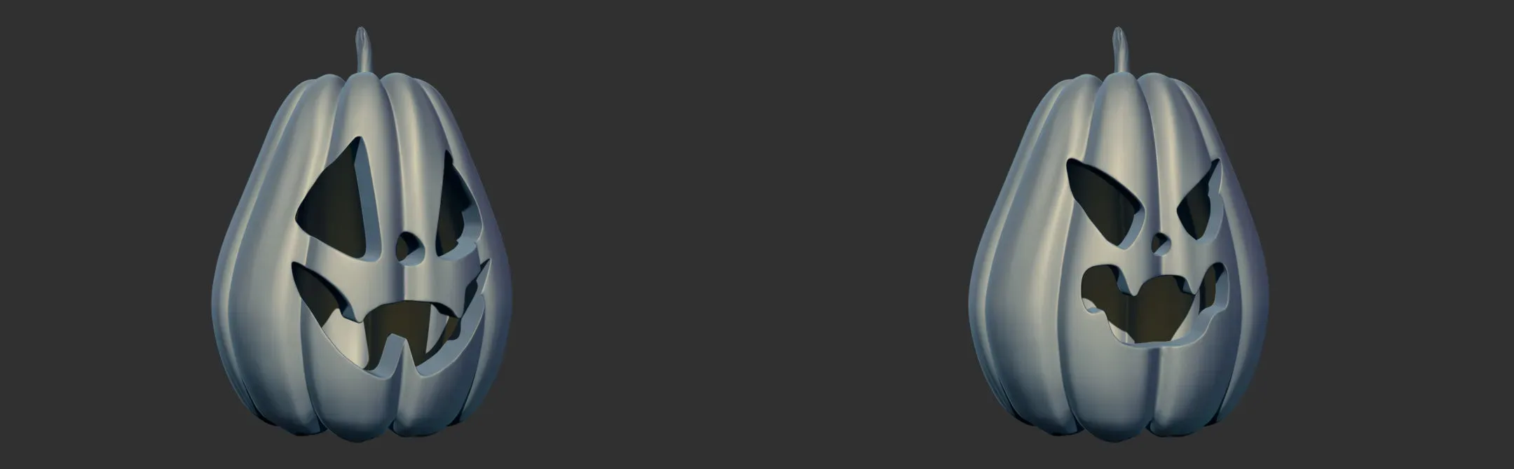 12 Halloween Pumpkin Base Mesh - FlippedNormals