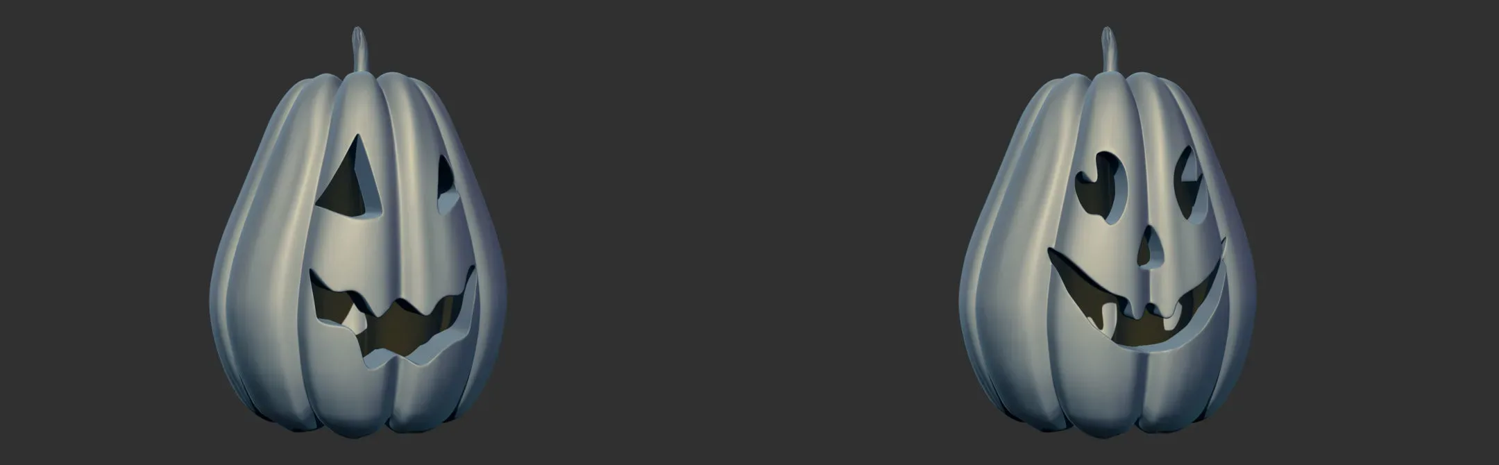 12 Halloween Pumpkin Base Mesh - FlippedNormals