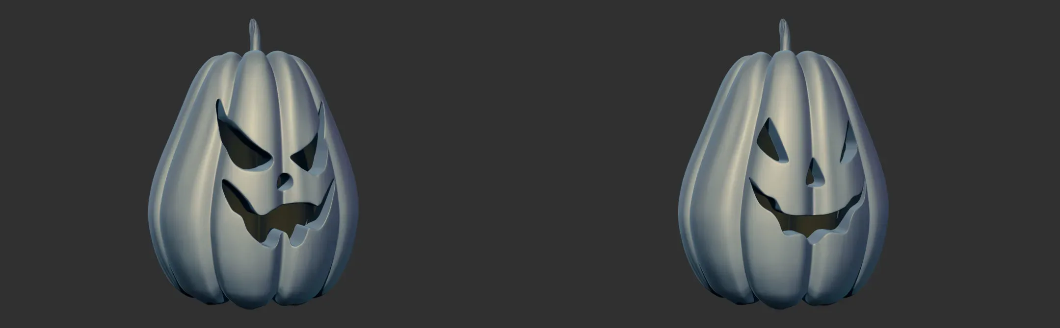 12 Halloween Pumpkin Base Mesh - FlippedNormals