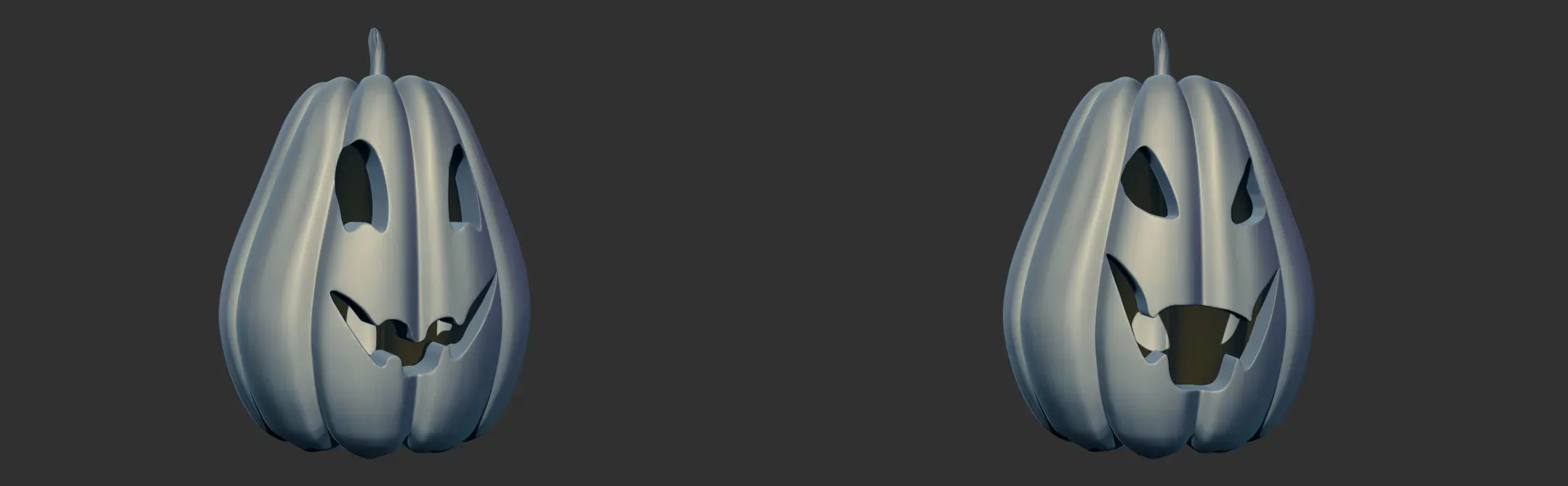 12 Halloween Pumpkin Base Mesh - FlippedNormals