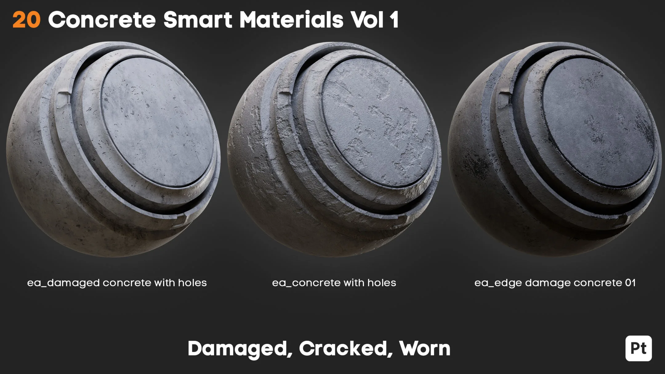 20 Concrete Smart Material Vol - FlippedNormals