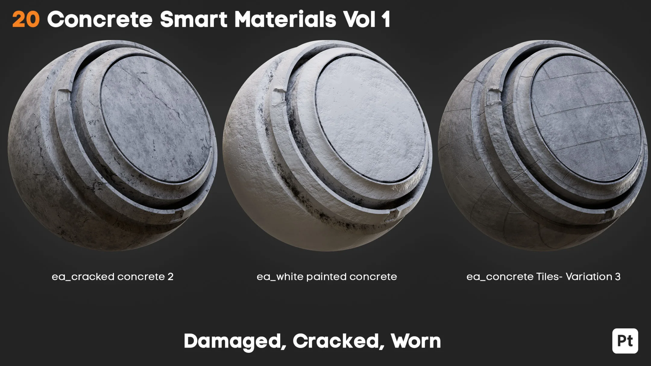 20 Concrete Smart Material Vol - FlippedNormals