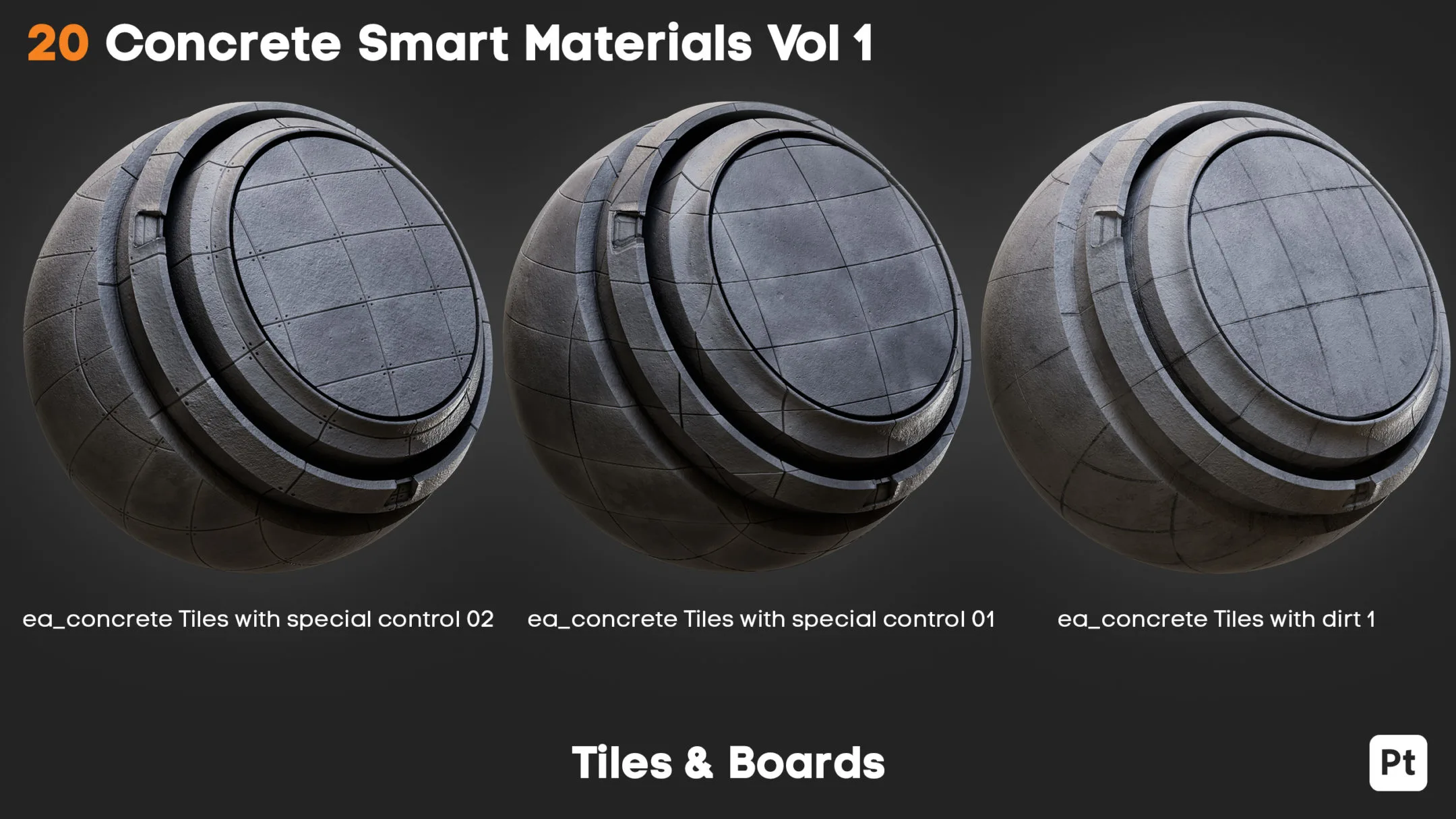 20 Concrete Smart Material Vol - FlippedNormals