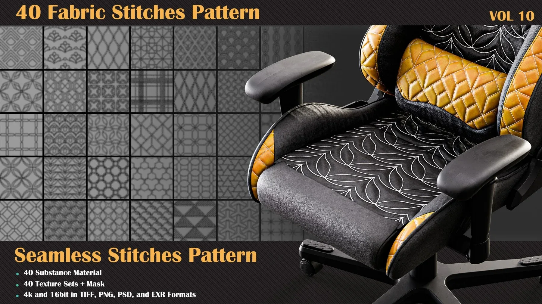 40 Stitches Patterns - VOL 10 - FlippedNormals