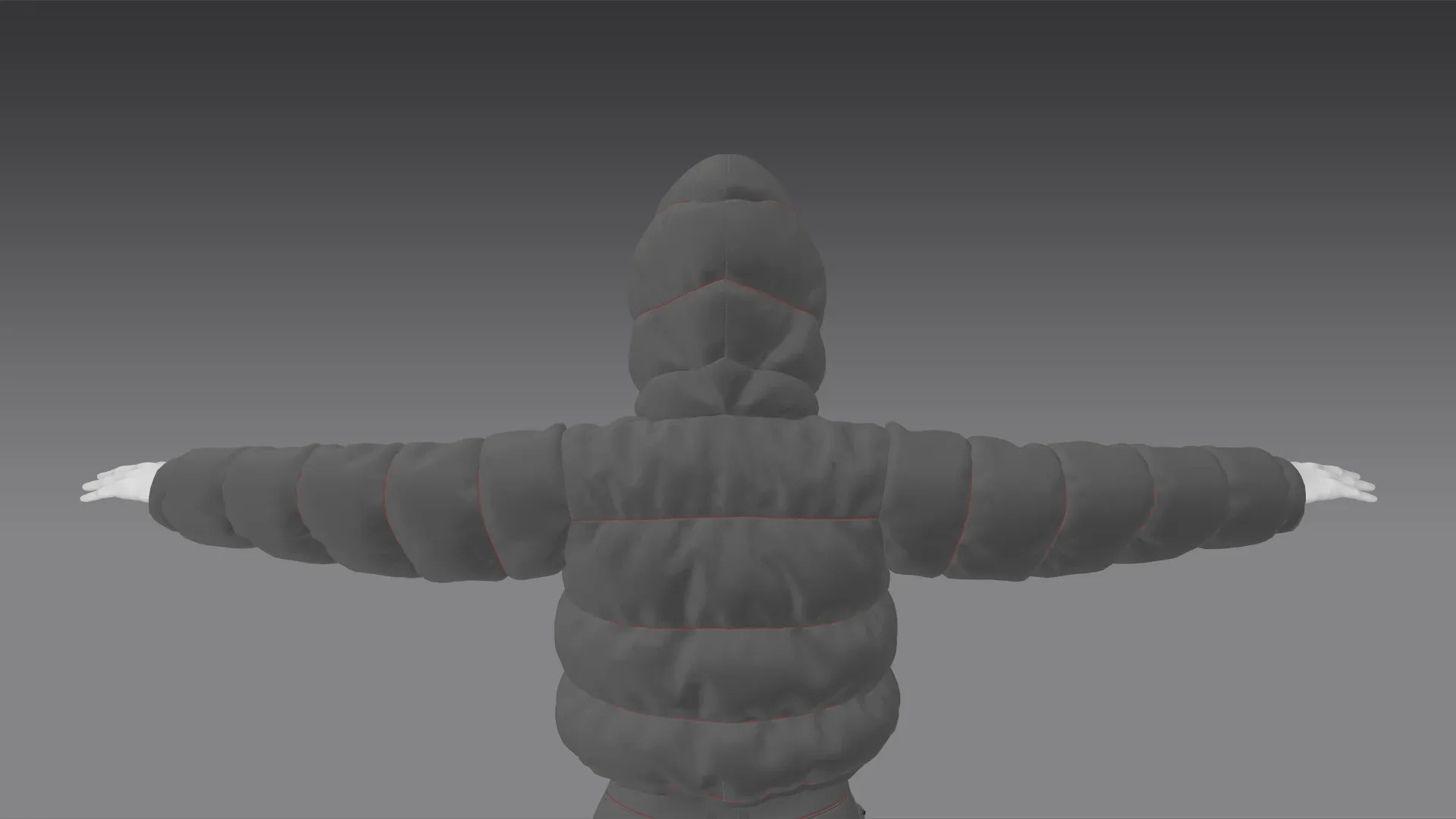 Puffer jacket No.2 (Marvelous Designer - FlippedNormals