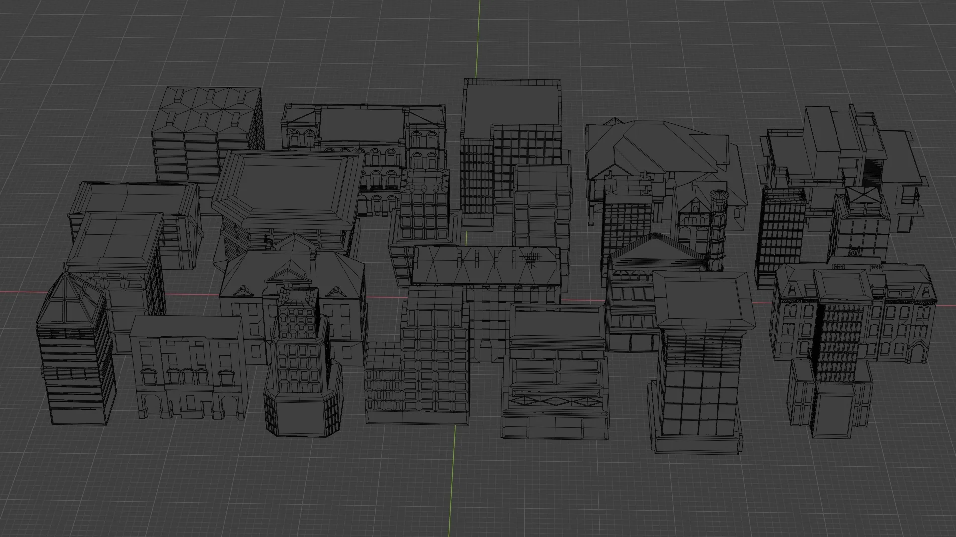 City Building Kitbash Pack - FlippedNormals