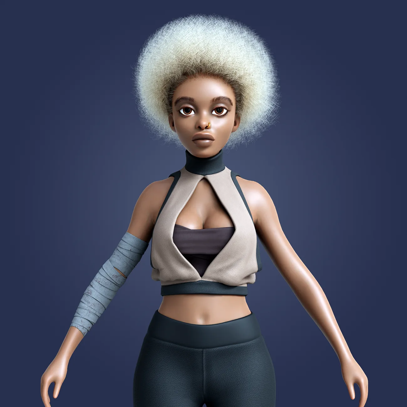 stylized female 3d character for - FlippedNormals stylized female 3d character for - FlippedNormals