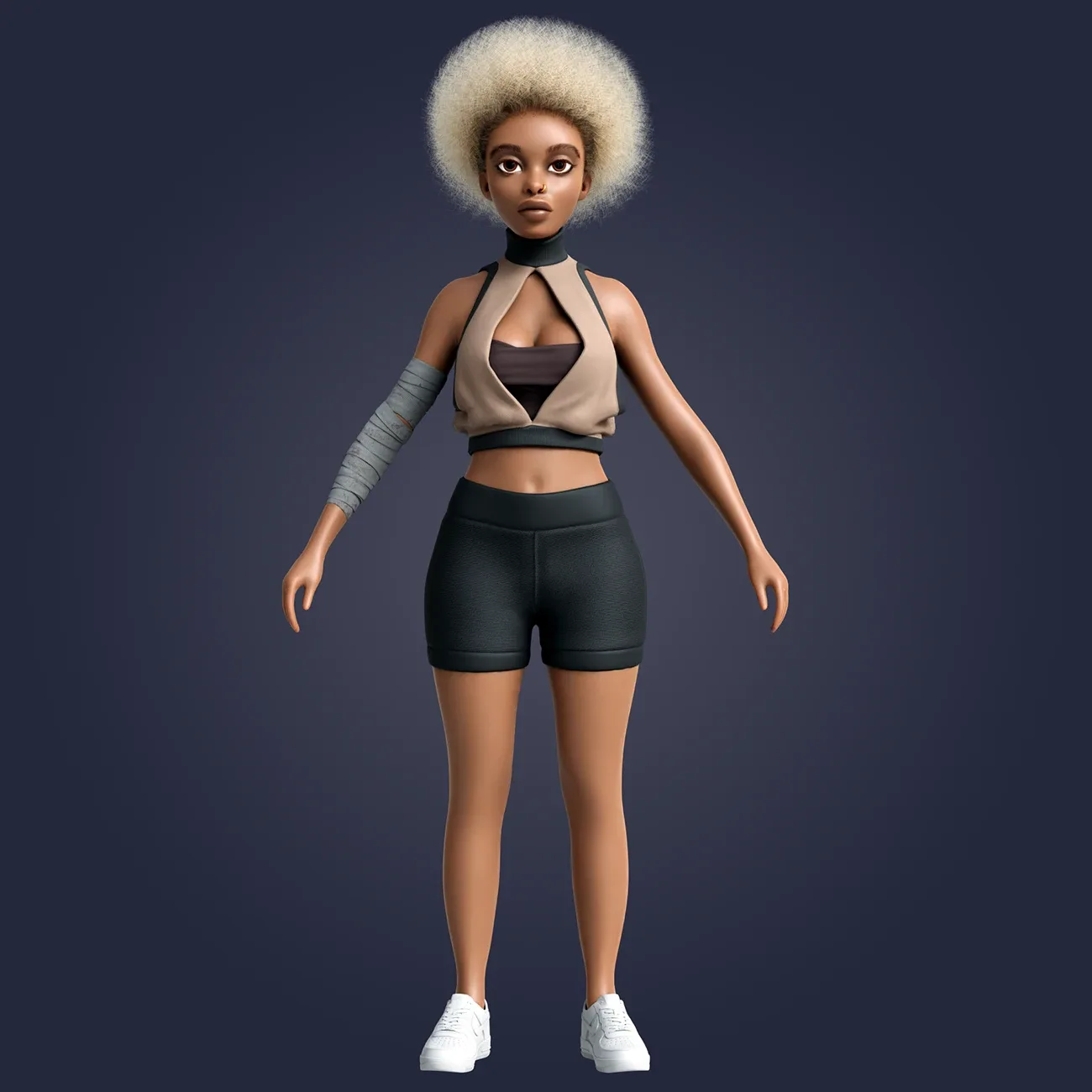 stylized female 3d character for - FlippedNormals stylized female 3d character for - FlippedNormals