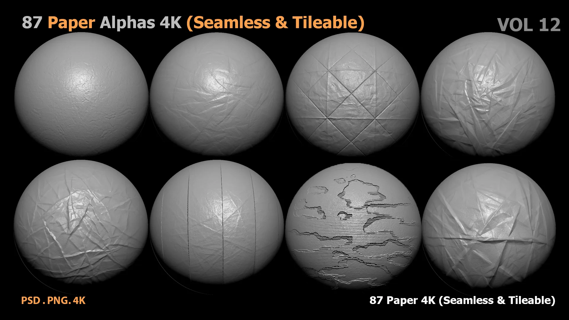 87 Paper Alphas (Seamless & Tileable) - FlippedNormals