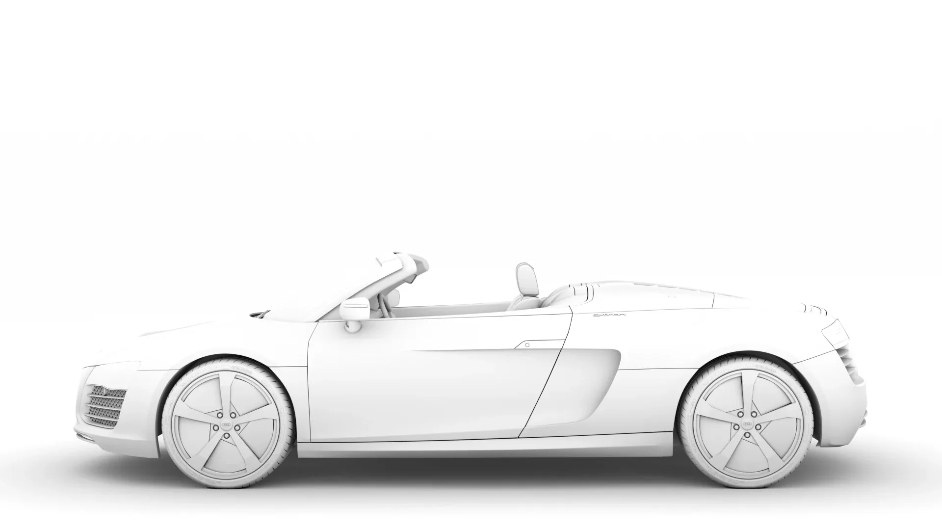 Audi R8 E Tron Spyder 2016 - FlippedNormals