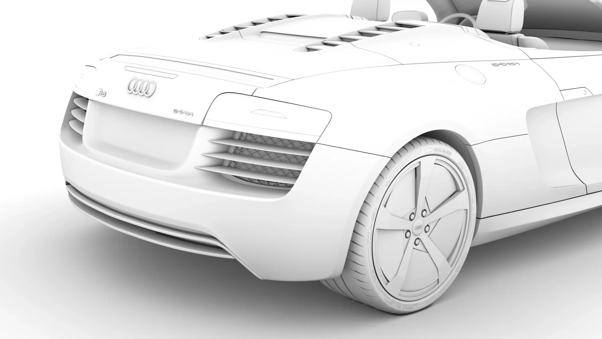 Audi R8 E Tron Spyder 2016 - FlippedNormals