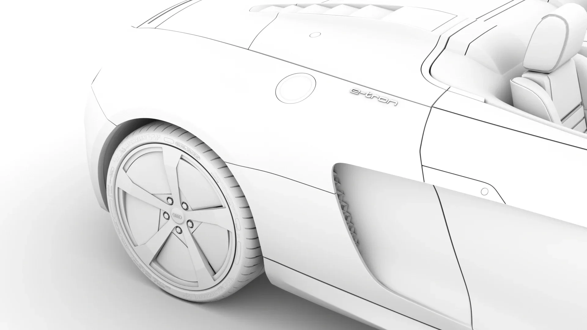 Audi R8 E Tron Spyder 2016 - FlippedNormals