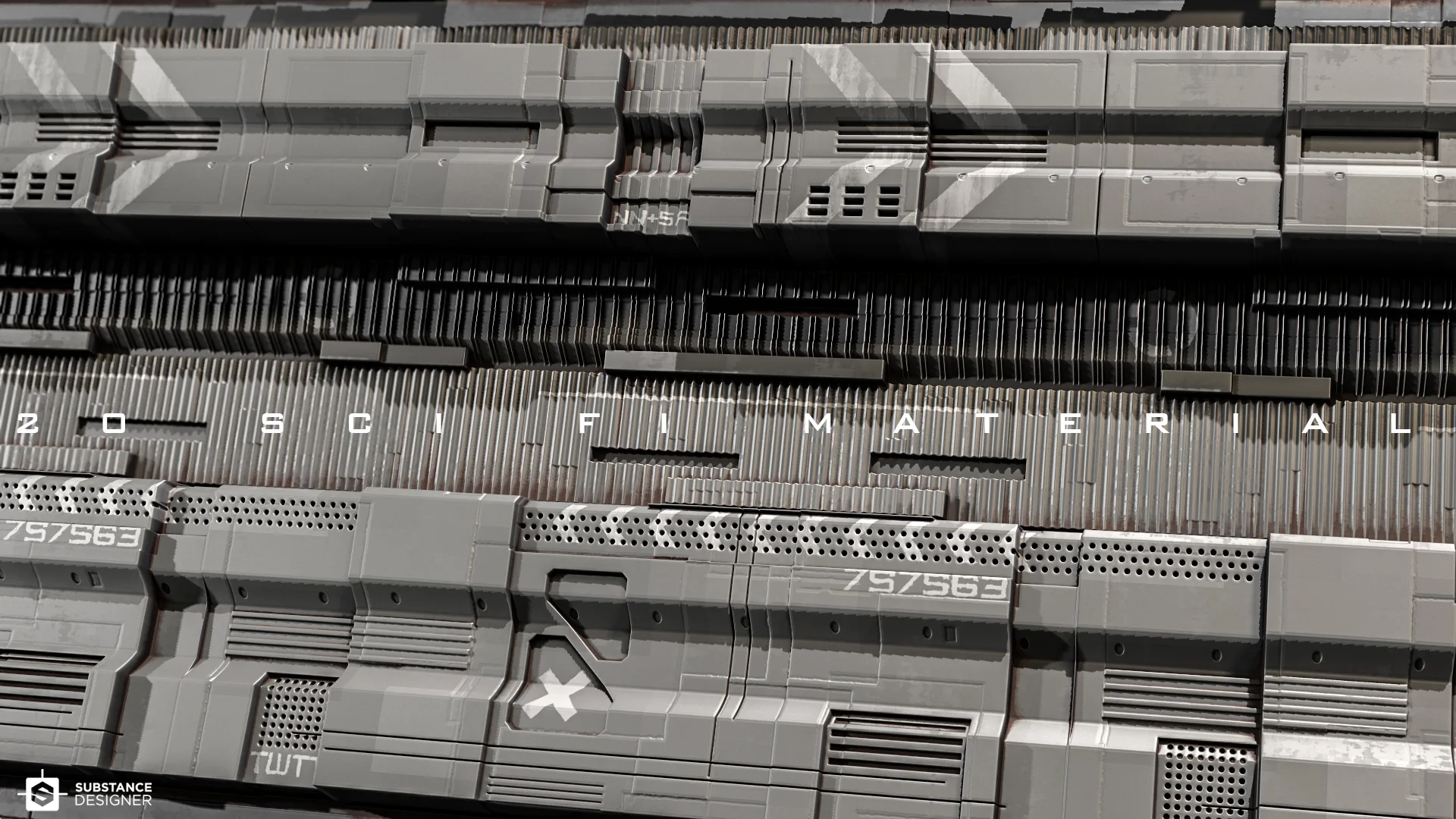 20 sci fi material - vol 03 - FlippedNormals