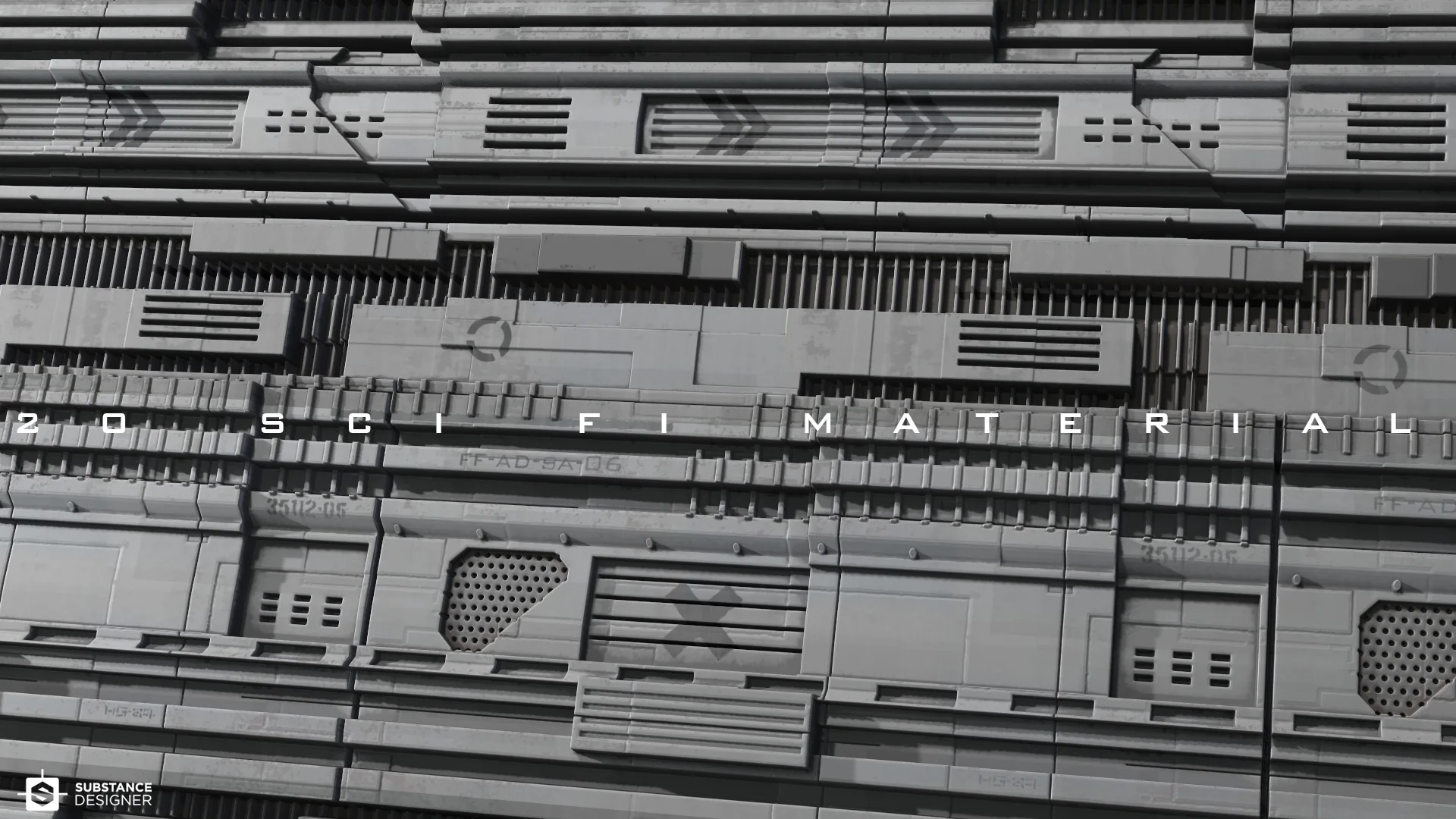 20 sci fi material - vol 03 - FlippedNormals