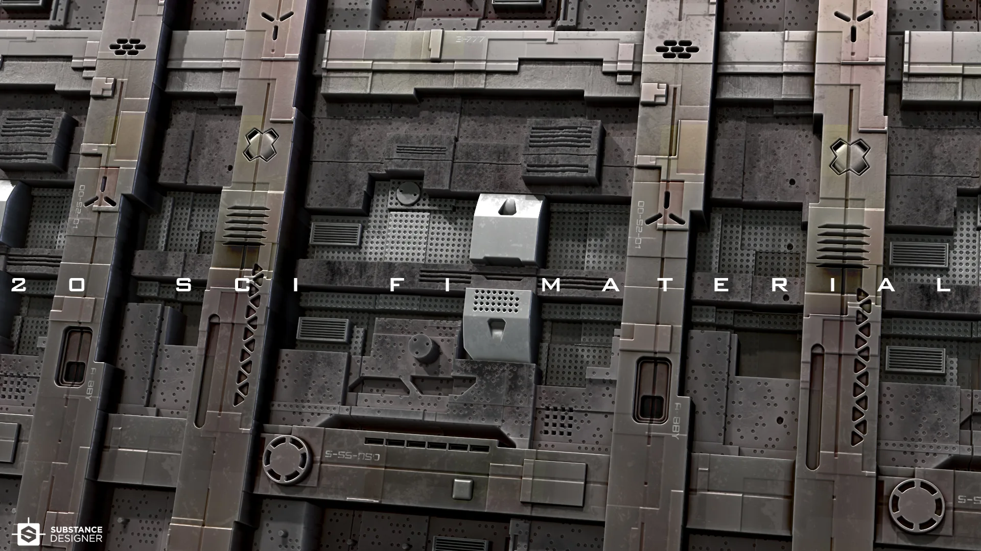 20 sci fi material - vol 03 - FlippedNormals