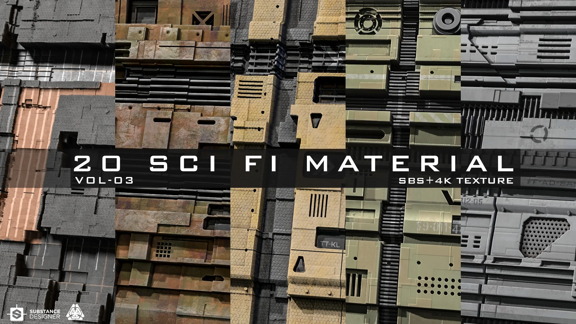 20 sci fi material - vol 03 - FlippedNormals