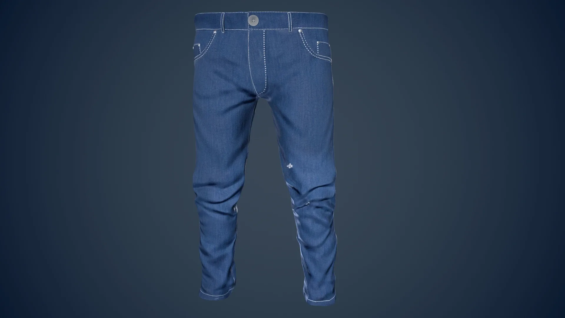 Blue Jeans Pants - FlippedNormals