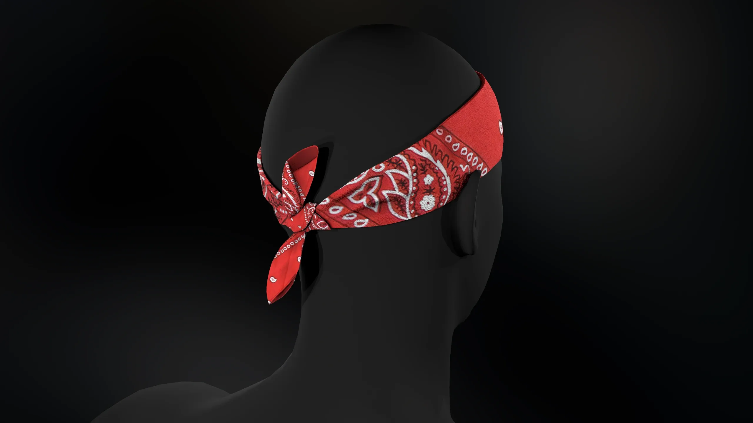 Red Paisley Bandana - FlippedNormals
