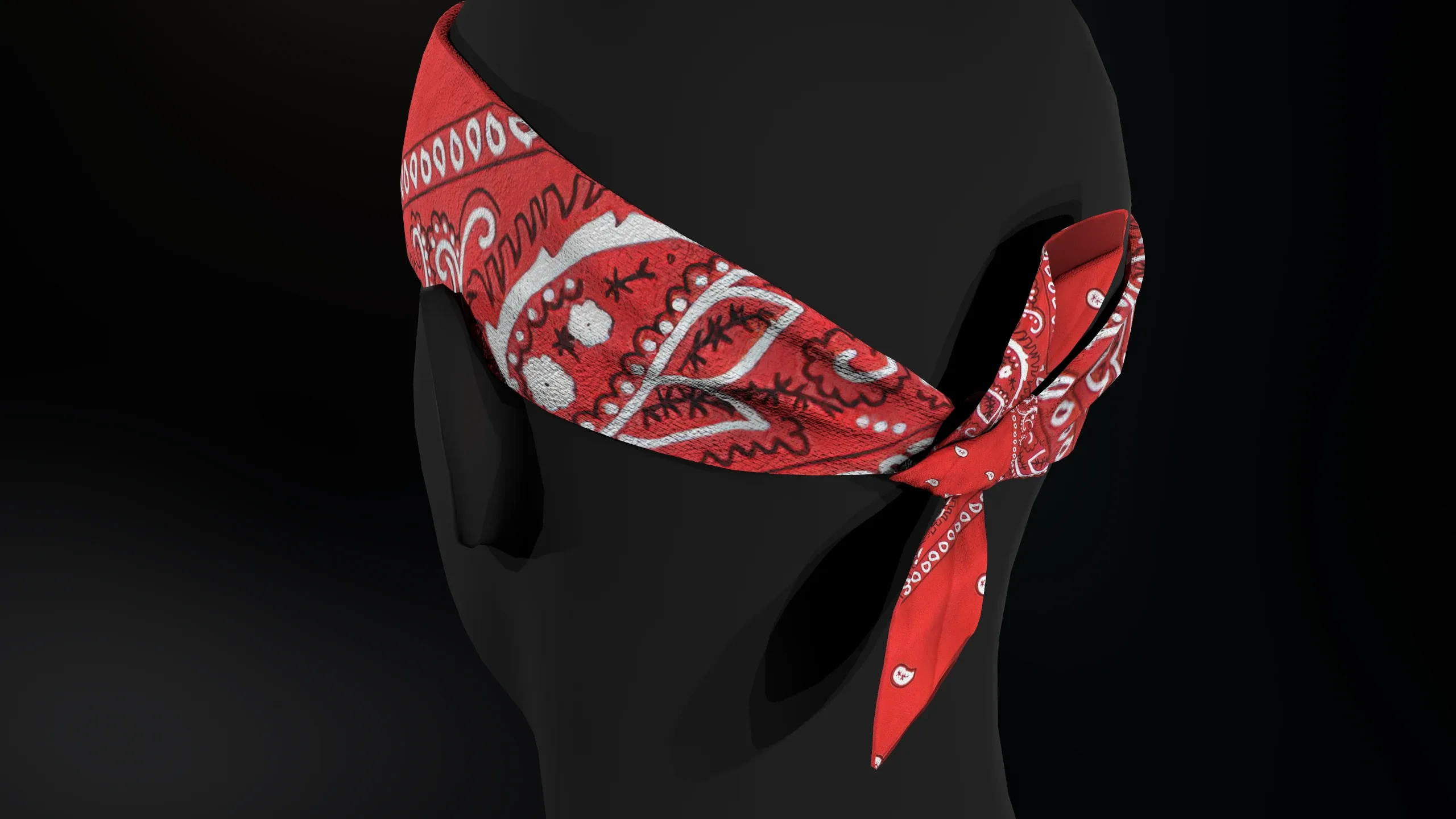 Red Paisley Bandana - FlippedNormals