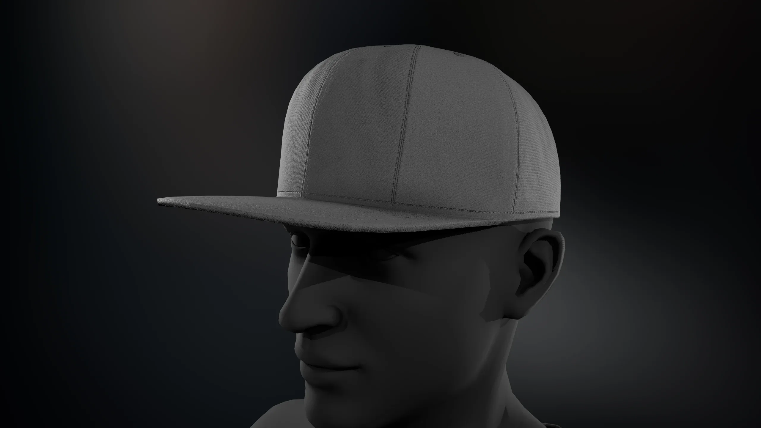 Gray Snapback Cap - FlippedNormals