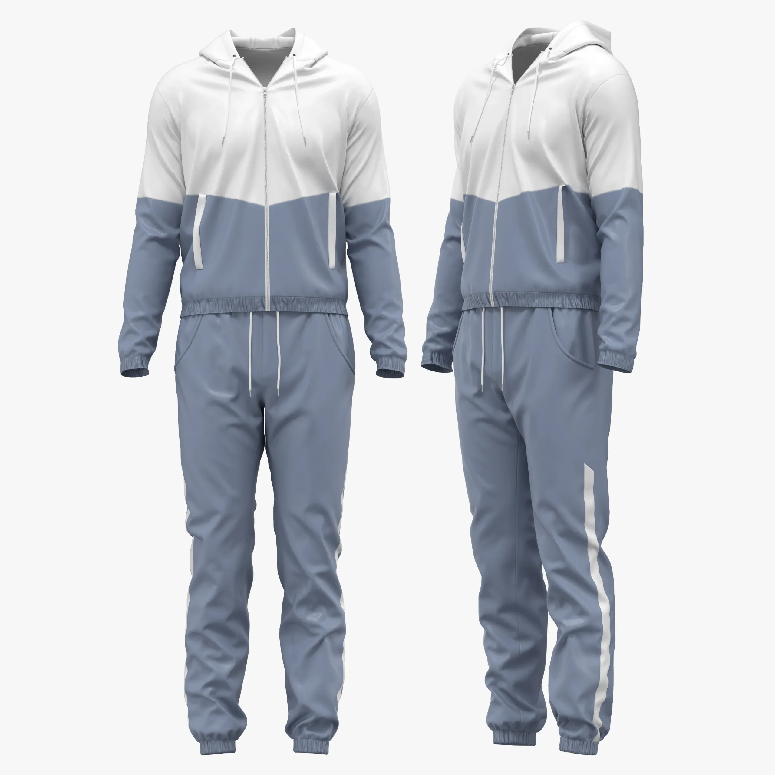 Male Tracksuit, marvelous designer - FlippedNormals