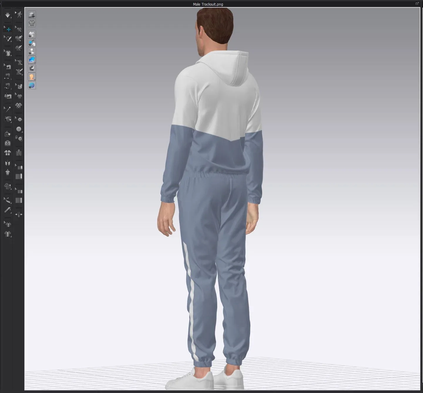 Male Tracksuit, marvelous designer - FlippedNormals