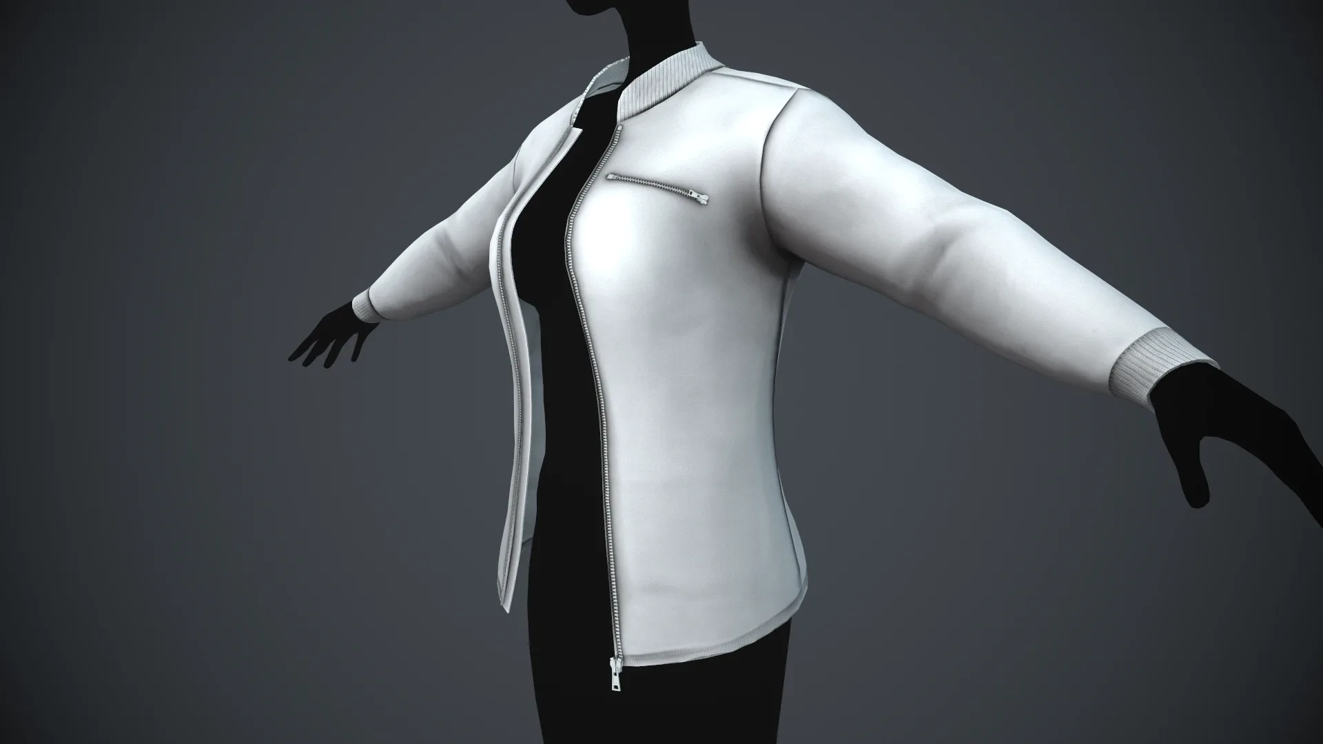 Female White Jacket Style 1 - FlippedNormals