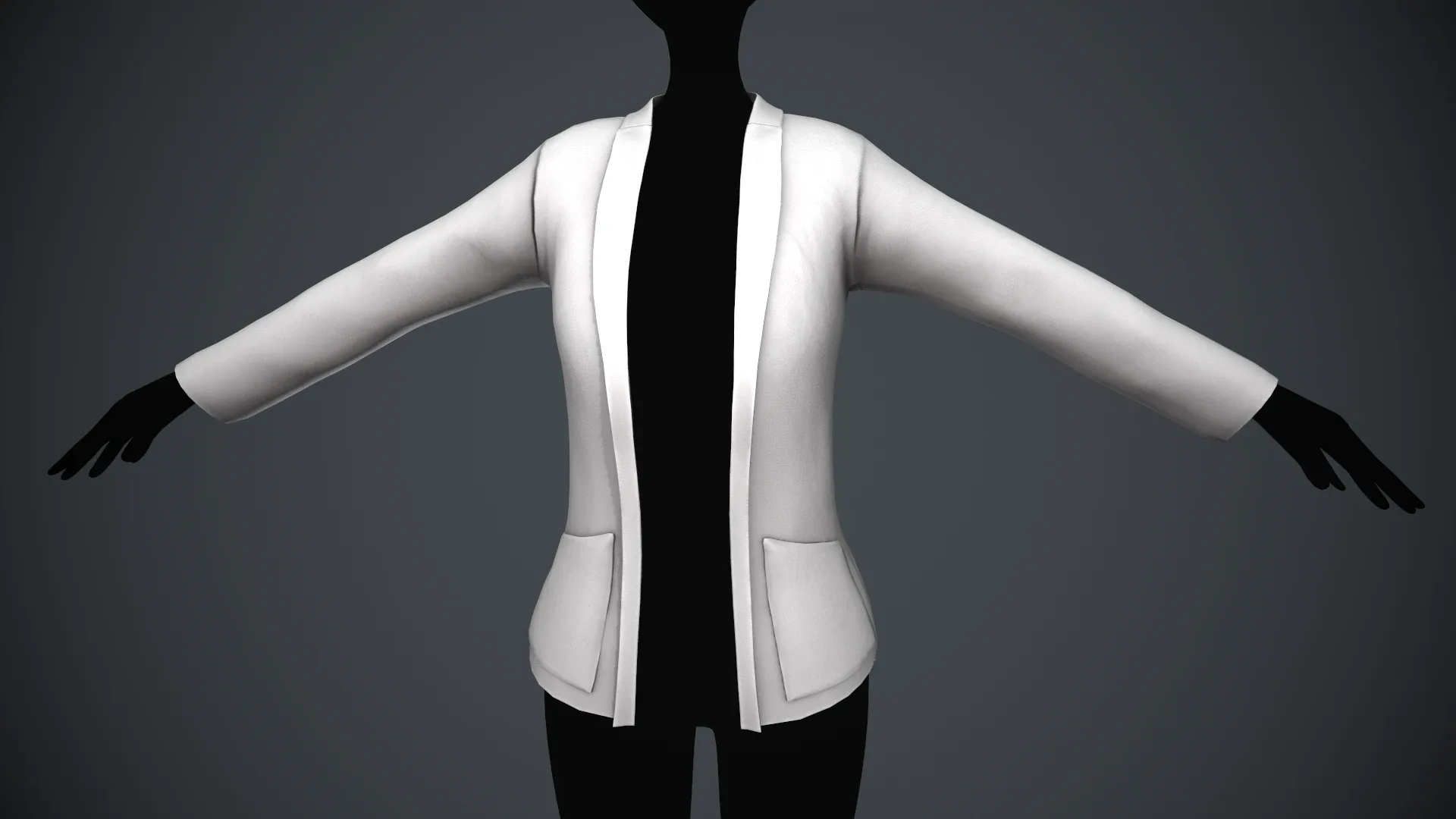 Female White Jacket Style 2 - FlippedNormals