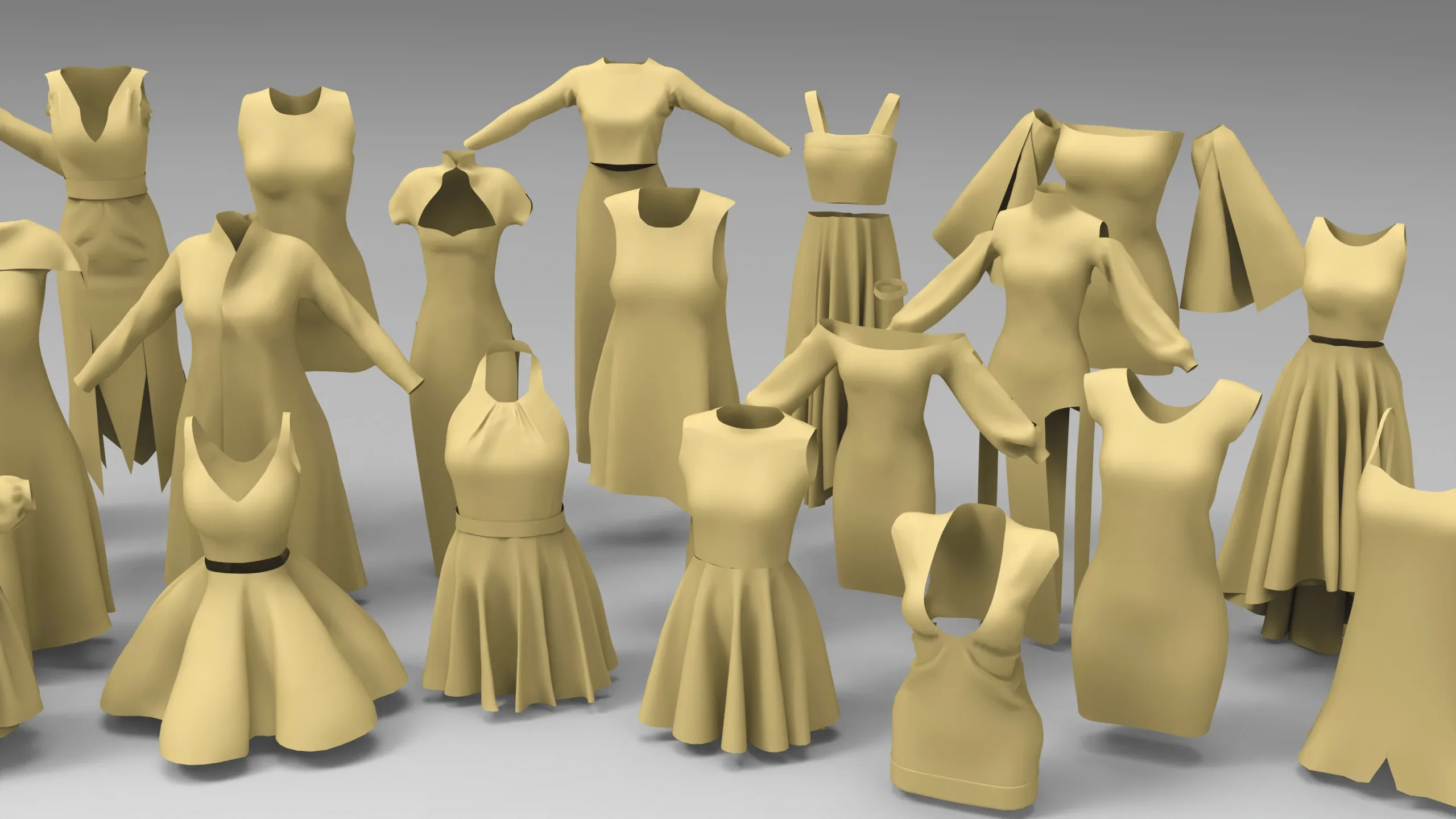 25 female clothes collection - FlippedNormals