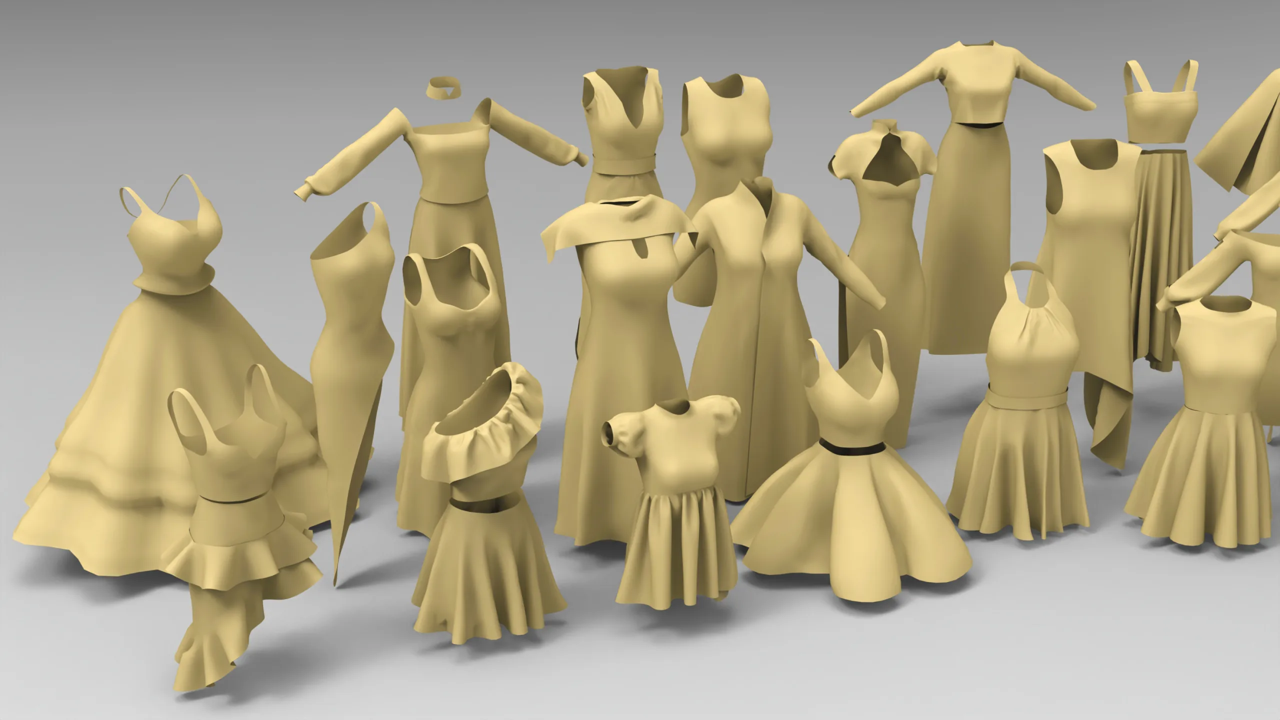 25 female clothes collection - FlippedNormals