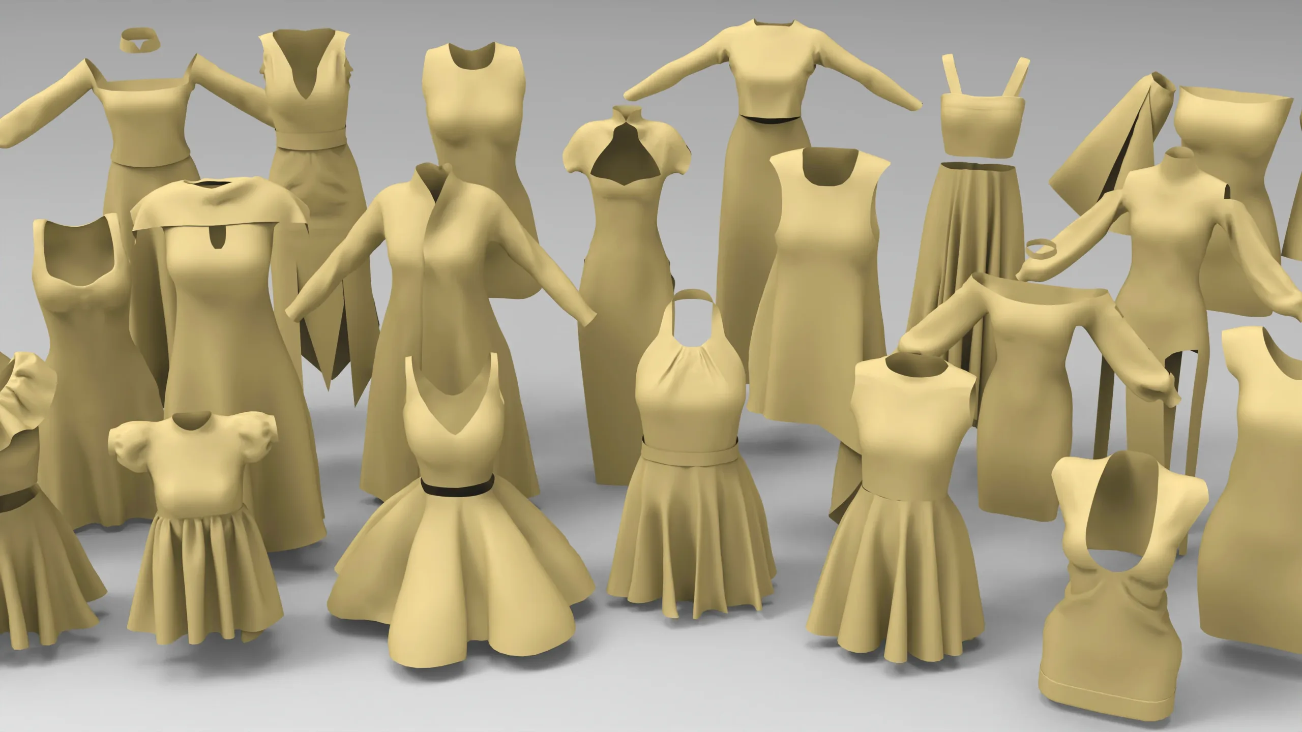 25 female clothes collection - FlippedNormals
