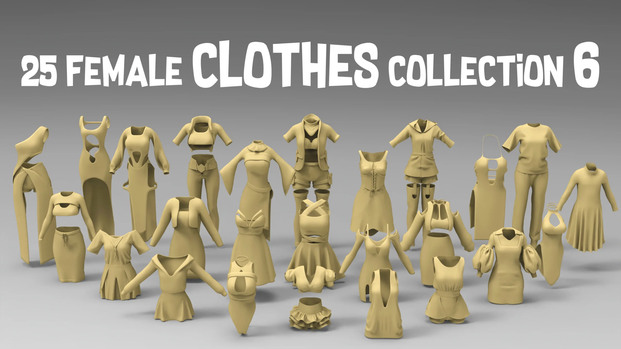 25 female clothes collection 6 - FlippedNormals
