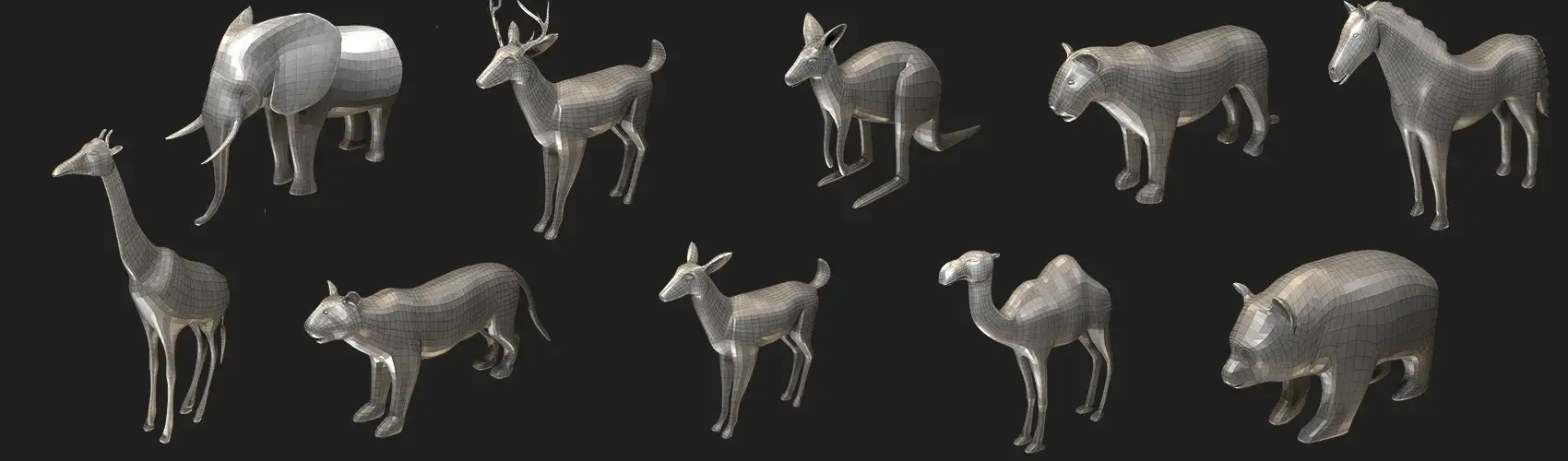 Animal basemesh - FlippedNormals