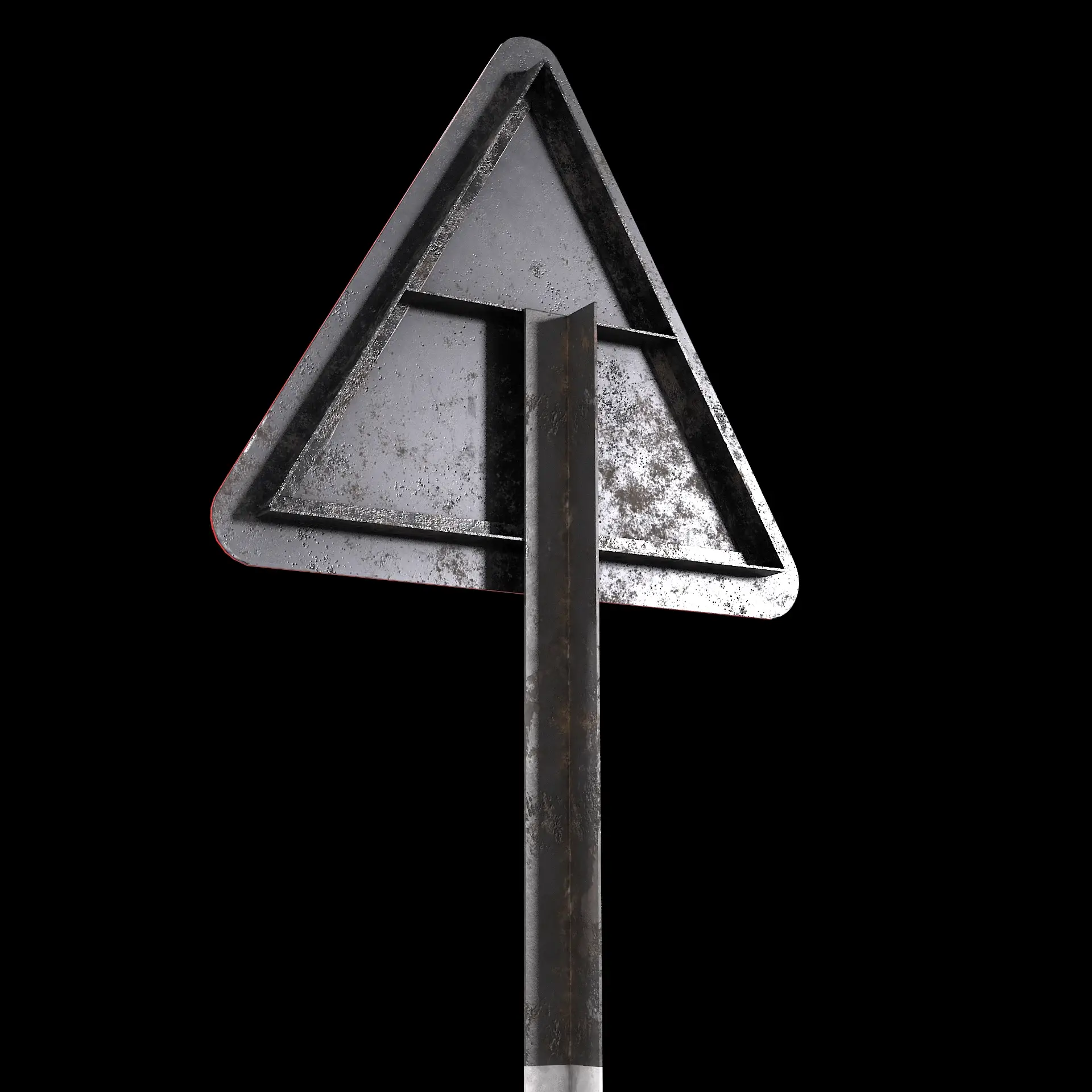 T Intersection Road Sign - FlippedNormals