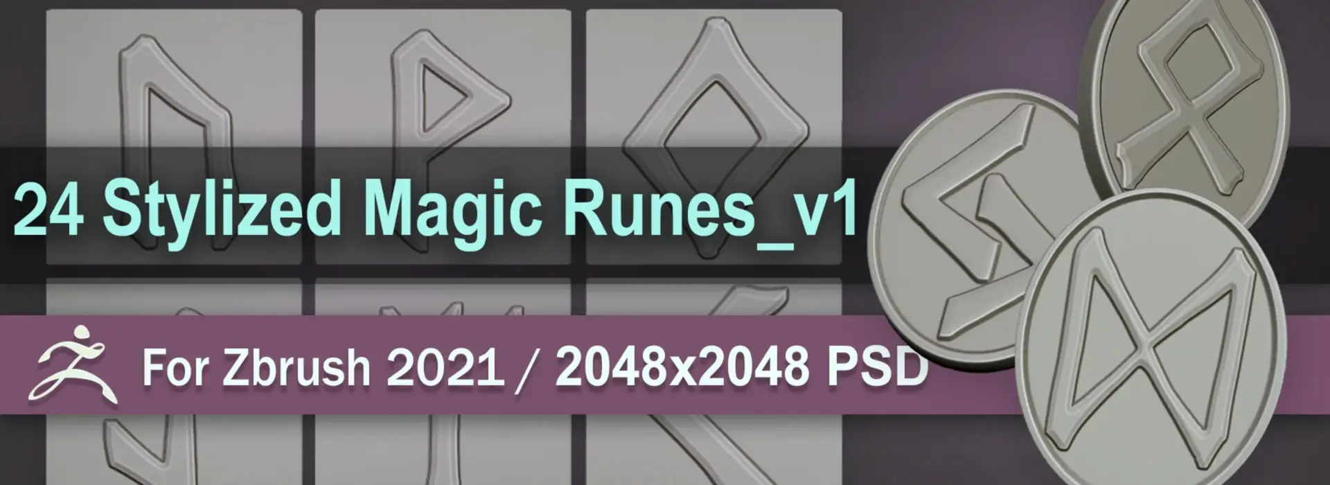 Stylized Magic Runes_V1 - FlippedNormals