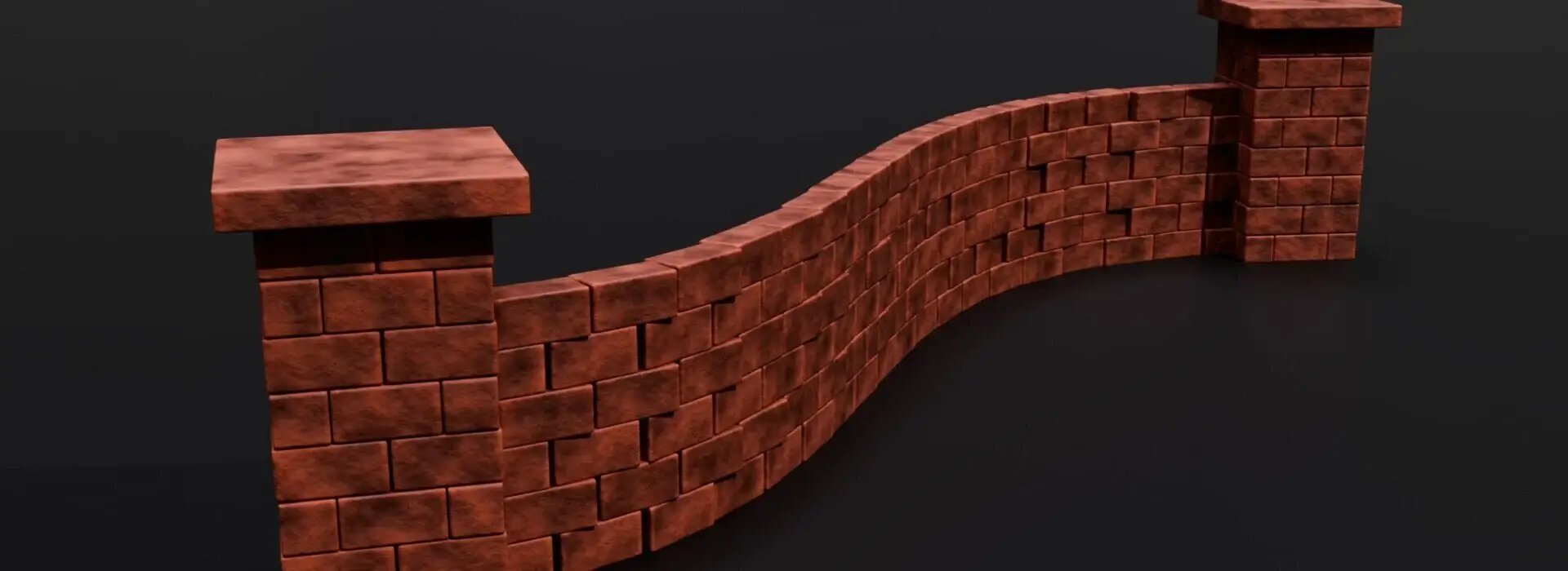 Customizable Brick Wall - Geometry - FlippedNormals