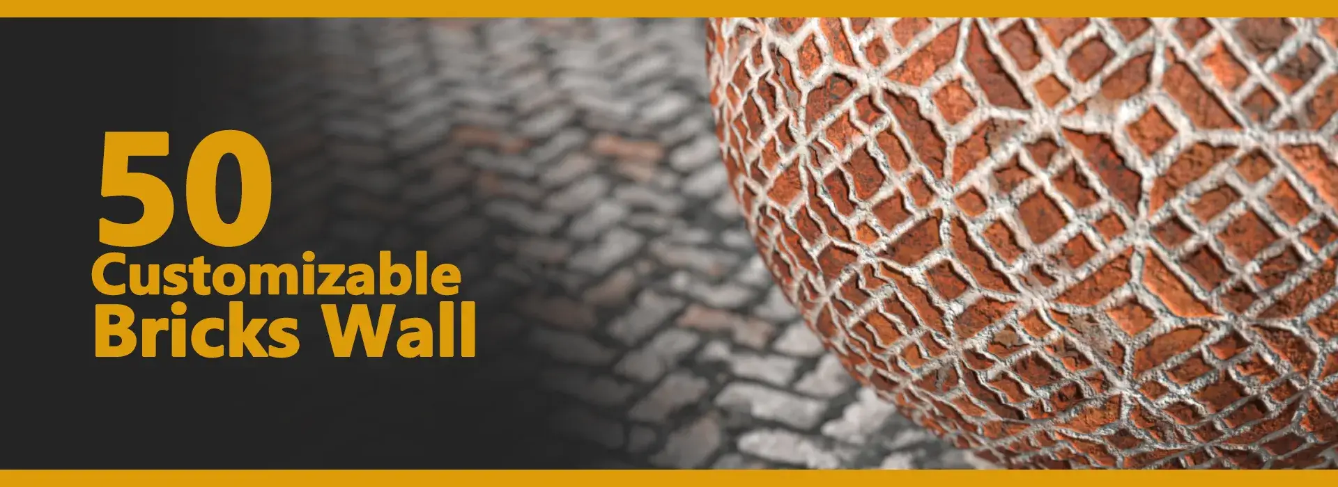 50 Customizable Bricks Wall Material - FlippedNormals