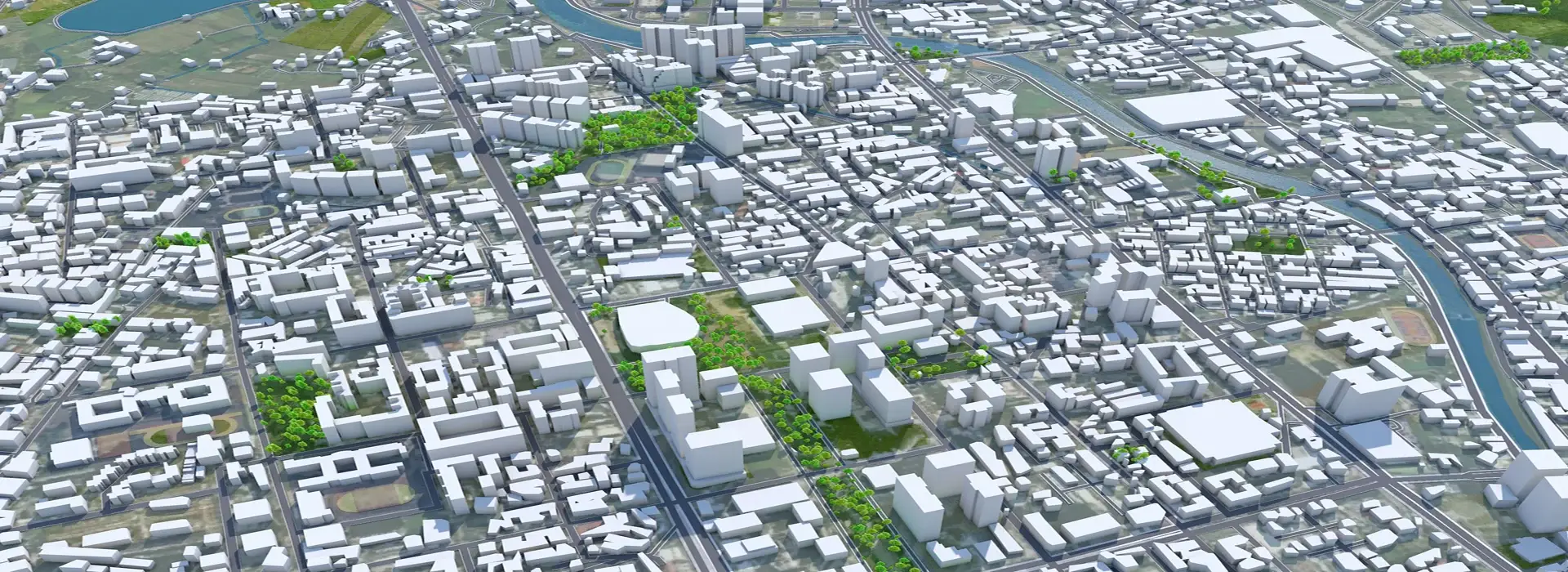 Taoyuan City Taiwan 3D Model 56km - FlippedNormals