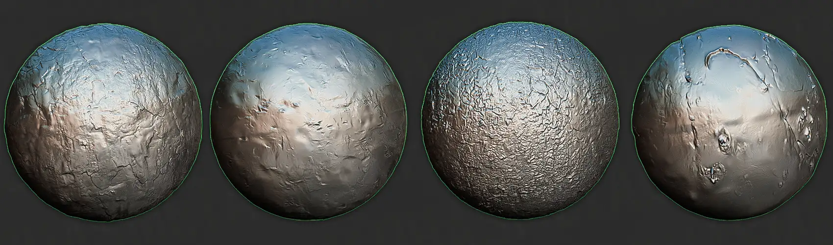 Metal Surface Alphas for ZBrush - FlippedNormals