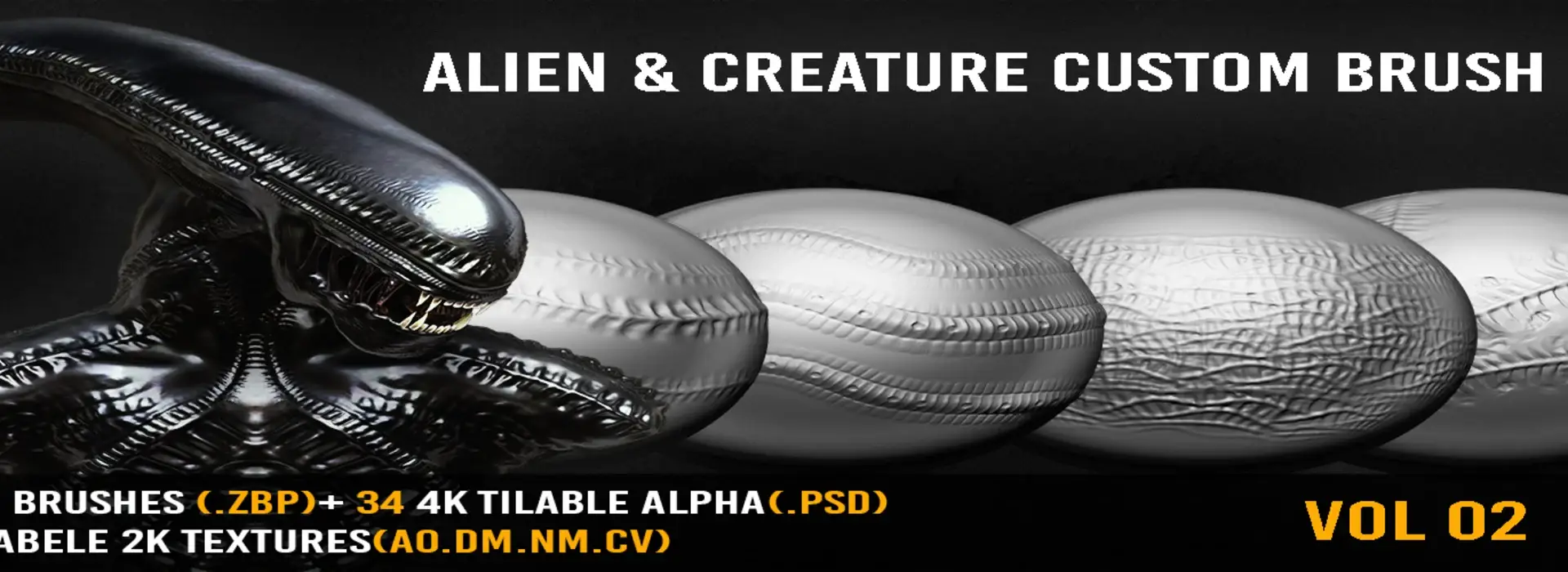 50 ZBrush Alien And Creature Custom - FlippedNormals