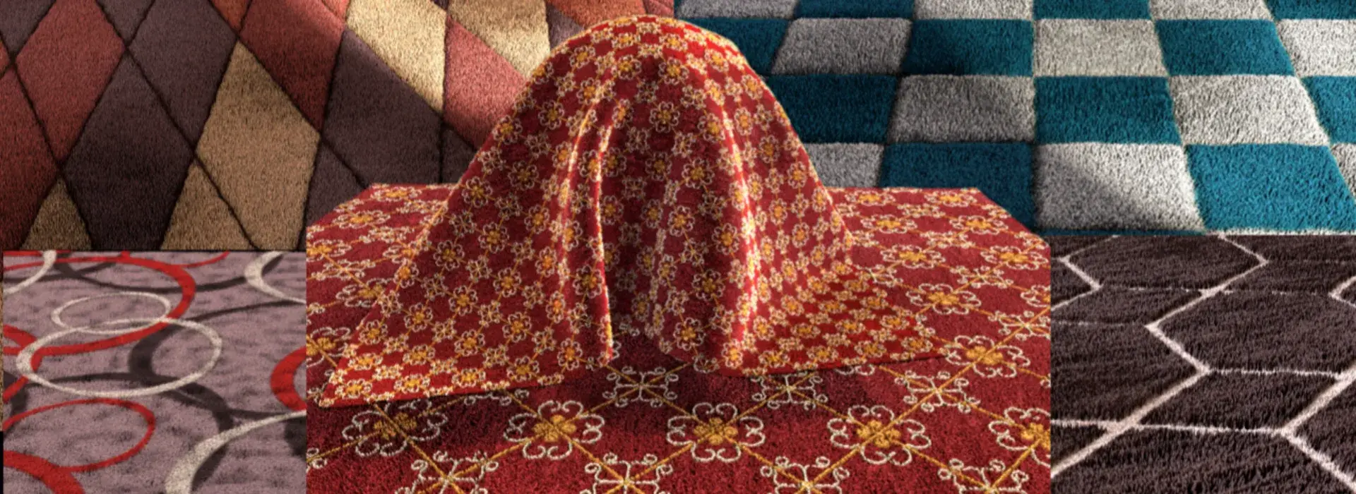 Set of Five 2k Carpet PBR Texture - FlippedNormals