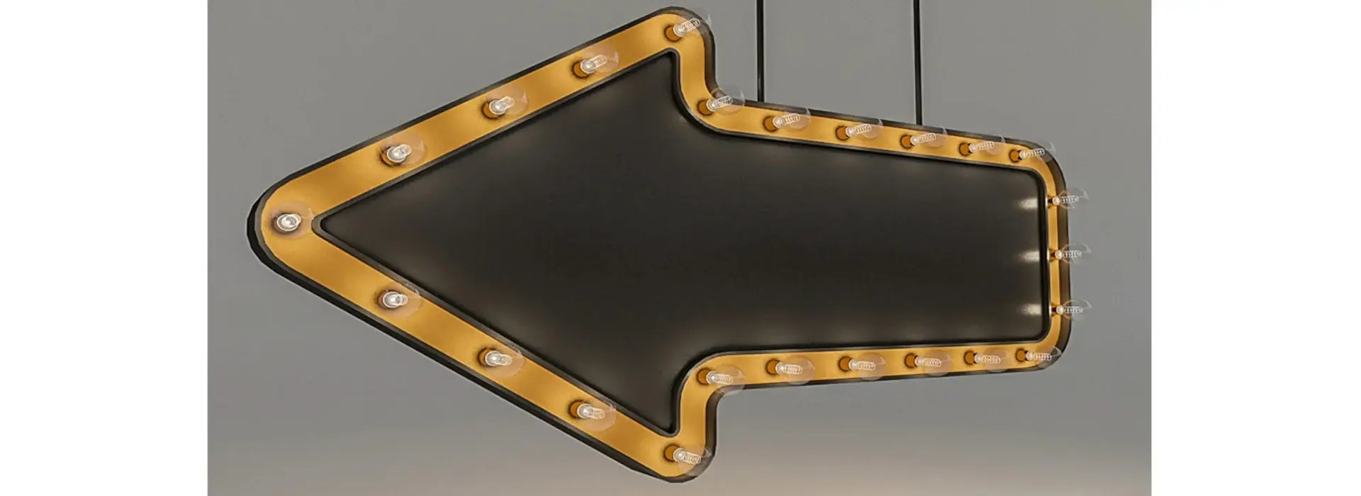 Light Bulb Loft Signage 3D - FlippedNormals