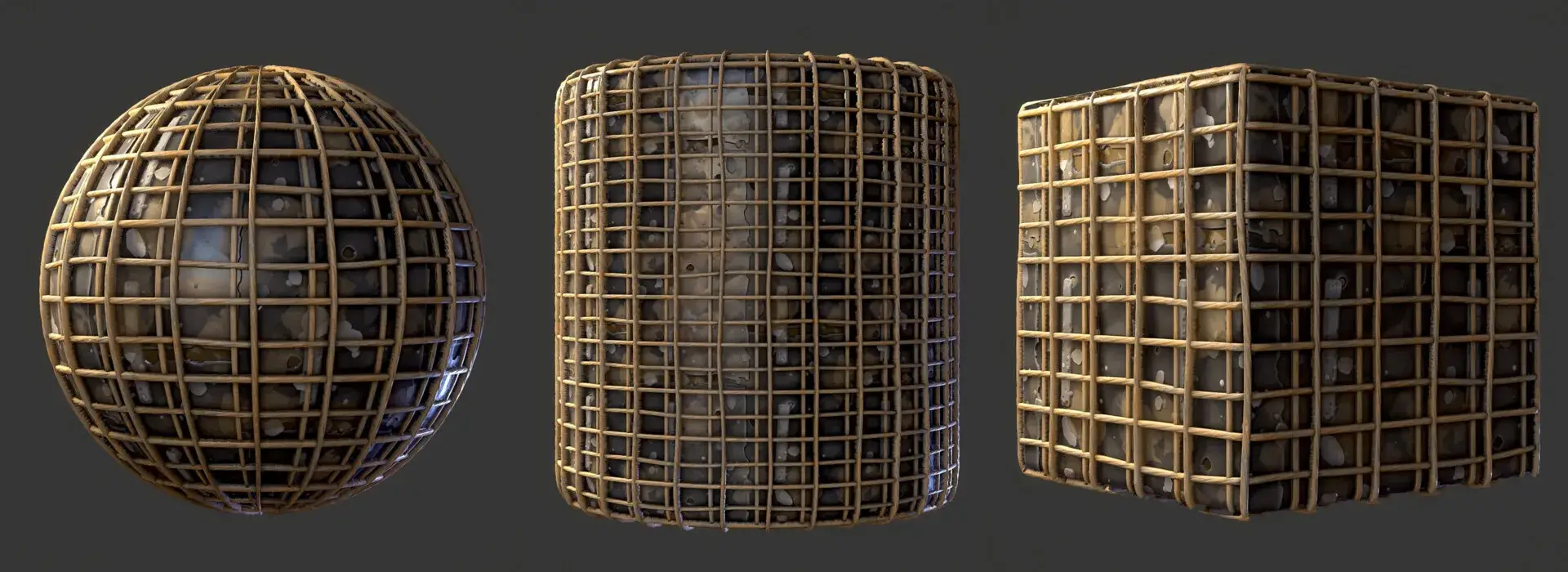 Stylized Metal Rods - Substance - FlippedNormals