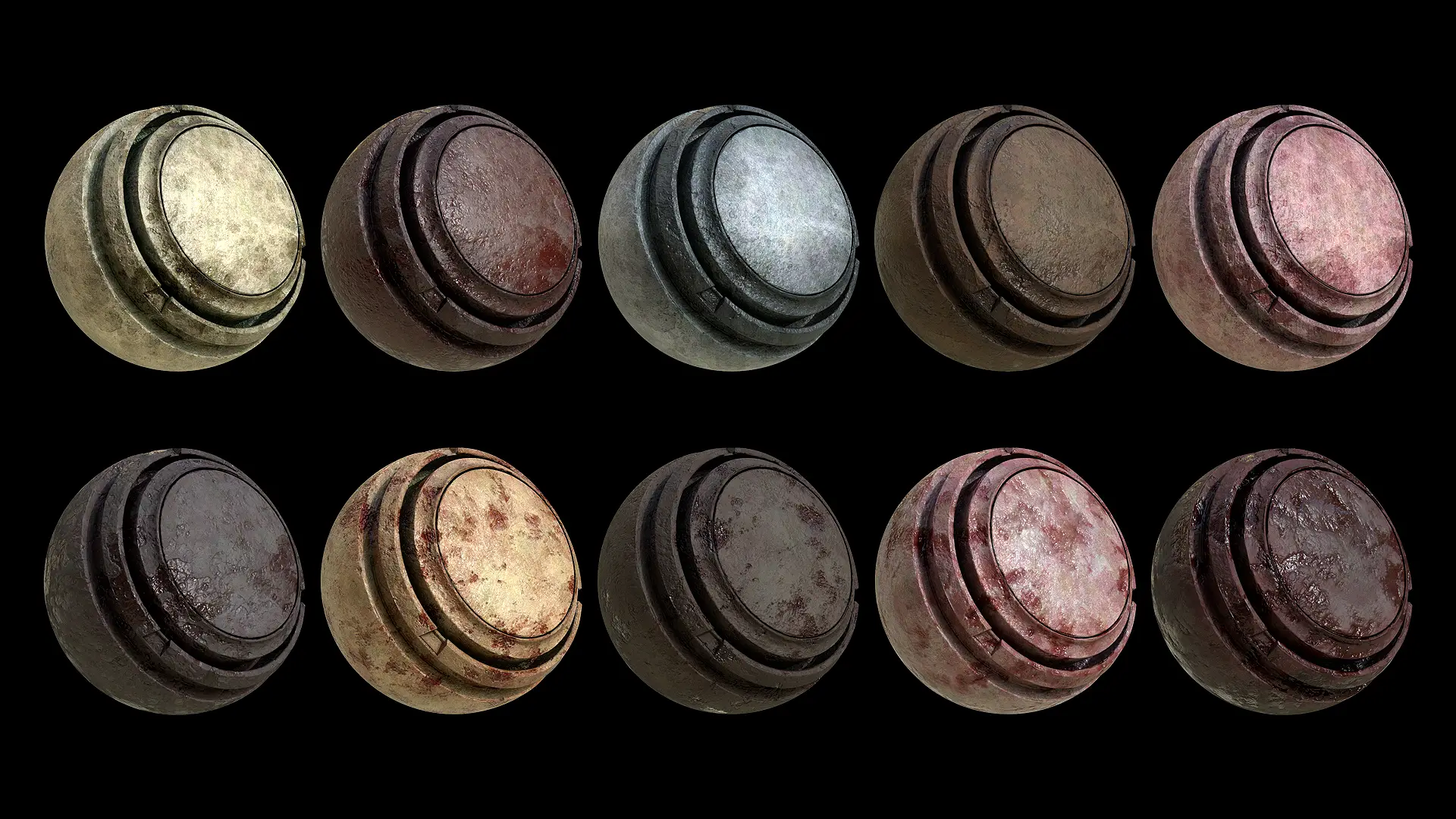 10 Zombie Smart Materials - FlippedNormals