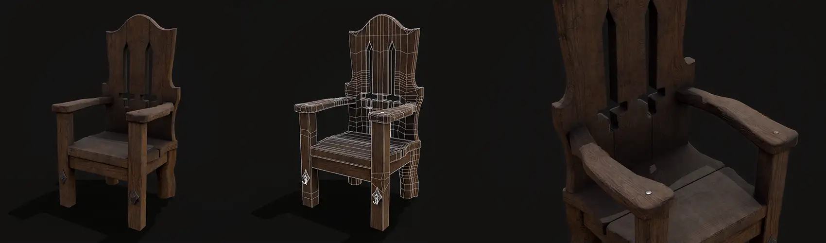 Medieval Rustic High Back Sword - FlippedNormals