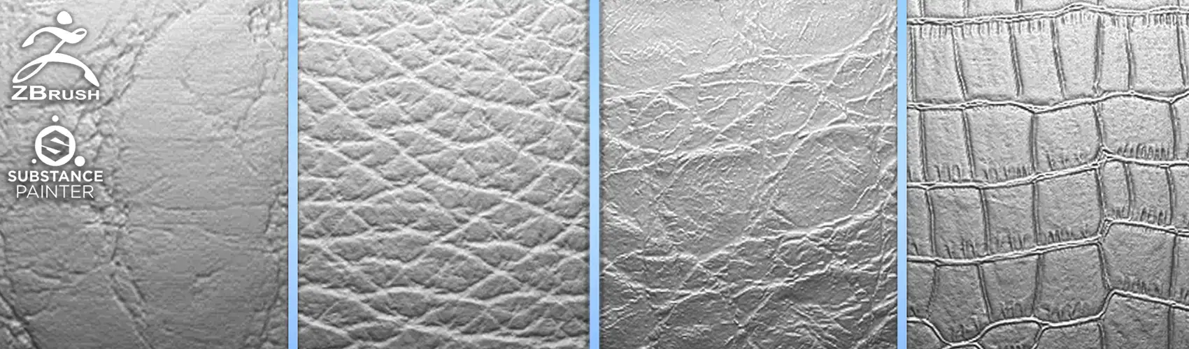 20 Leather Alphas Vol.3 (ZBrush - FlippedNormals