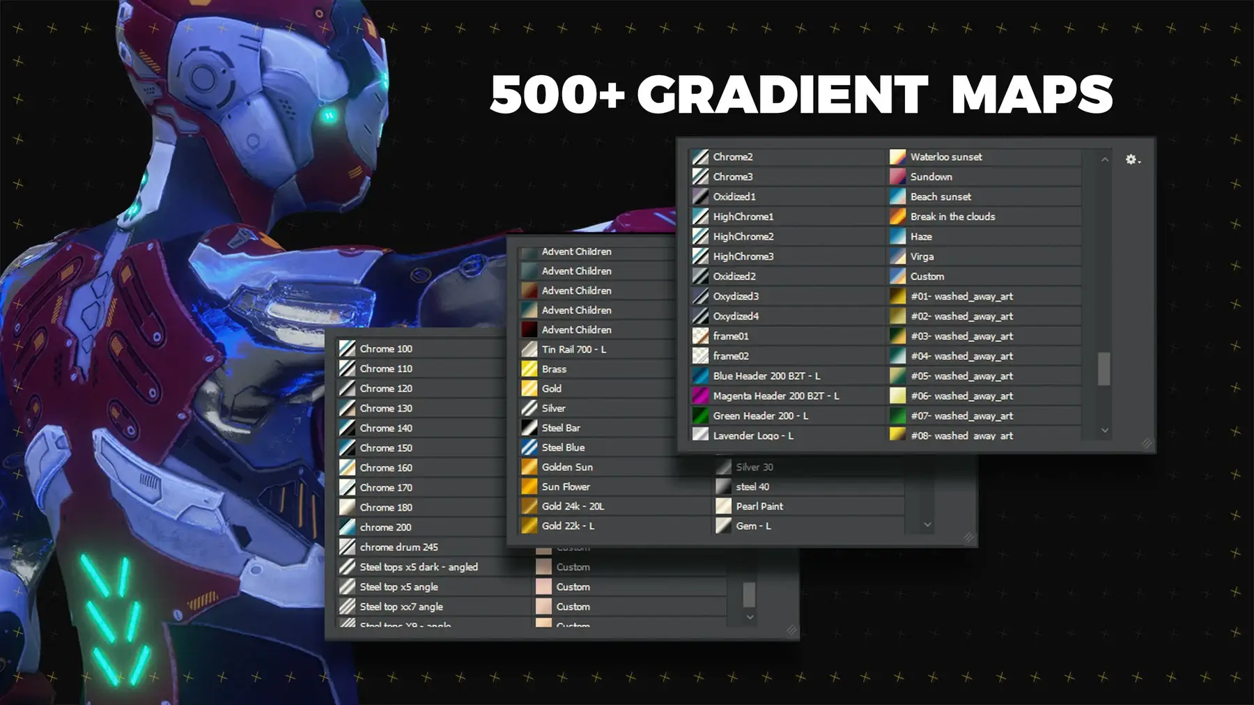 500+ Gradient Maps for Concept - FlippedNormals